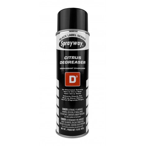 Citrus Degreaser D3 - No Chlorinated Solvents - Sprayway - 15 oz (425 g ...