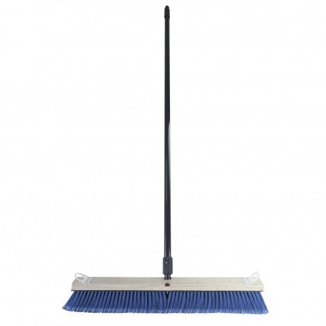 Side Clipped Fine Flagged Tip Push Broom - 54" handle - Grey | Super ...